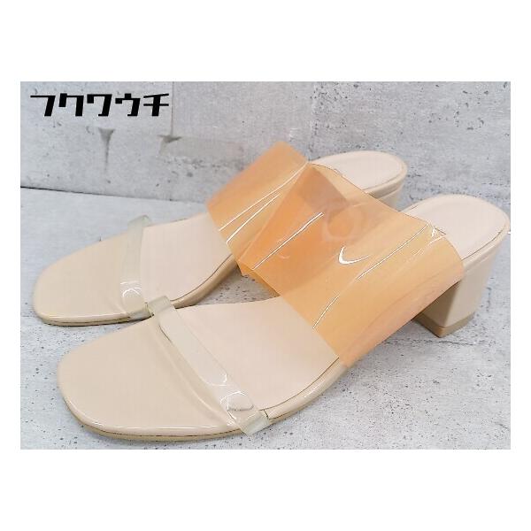 管理番号： 100280189826720201010ベースS489/野付属品： 無素材： ラバー/ラバーソール色： オレンジ　ベージュサイズ： サイズM梱包サイズ： 通常採寸サイズ： 底長：-cm　底甲幅：6cm　ヒール：8cm