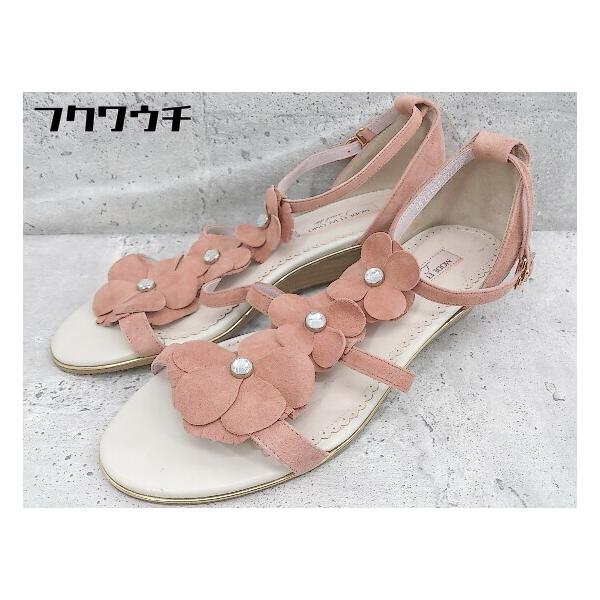 管理番号： 100280206558320201029ベースS51/増付属品： 無素材： スエード/ラバーソール色： ピンクベージュ系サイズ： サイズ23.5梱包サイズ： 通常採寸サイズ： 底長：22.5cm　底甲幅：9cm　ヒール：4cm