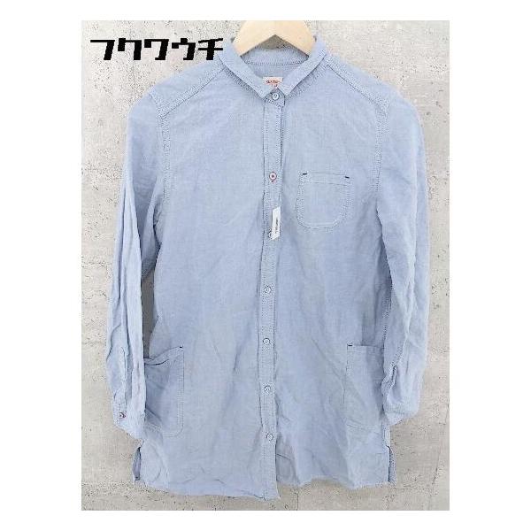 管理番号： 100280215407220201207ベースW47/田付属品： 無素材： 画像参照色： ライトブルーサイズ： サイズM梱包サイズ： 通常採寸サイズ： 着丈：約77.5cm　肩幅：約37cm　身幅：約47.5cm　袖丈：約57...