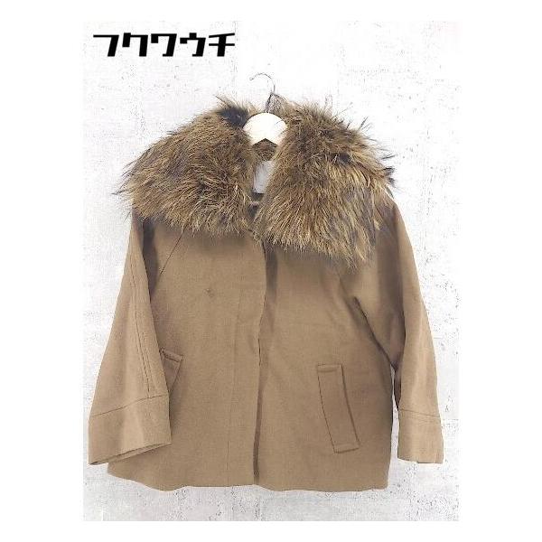 管理番号： 100280252706720220825ベースW371/日付属品： ファー素材： 画像参照色： ブラウンサイズ： サイズF梱包サイズ： 梱包サイズは大サイズになります。採寸サイズ： 着丈：約55cm　肩幅：-cm　身幅：約48...