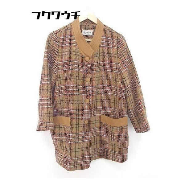 管理番号： 110203004293320210304ベースW779/橋付属品： 無素材： 画像参照色： ブラウン系サイズ： サイズL梱包サイズ： 大採寸サイズ： 着丈：約72cm　肩幅：約38.5cm　身幅：約58cm　袖丈：約54.5cm