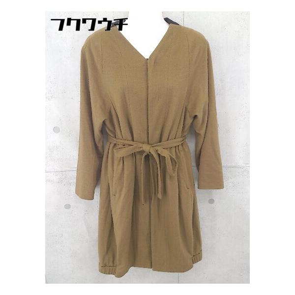 管理番号： 110205000185920210218ベースW775/藁付属品： ウエストリボン素材： 画像参照色： ブラウン系サイズ： 表記なし梱包サイズ： 通常採寸サイズ： 着丈：約93cm　肩幅：約45cm　身幅：約53cm　袖丈：約...
