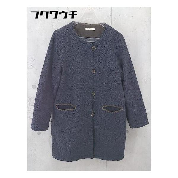 管理番号： 110210000720620210225ベースW484/菅付属品： 無<br/>所々に毛玉あり。素材： 画像参照色： ネイビーサイズ： サイズM梱包サイズ： 大採寸サイズ： 着丈：約82cm　肩幅：約36cm　身幅...