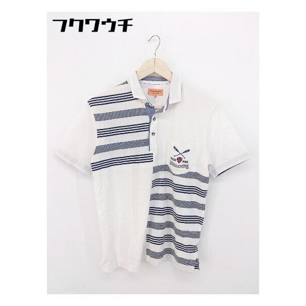 管理番号： 110212001257020210312ベースW546/勝付属品： 替えボタン1個<br/>シミの様な汚れあり。素材： 画像参照色： ホワイト ブラックサイズ： サイズM梱包サイズ： 通常採寸サイズ： 着丈：約61...