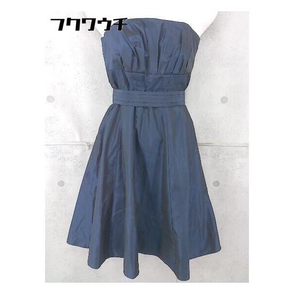 管理番号： 110323000382320210407ベースW824/藁付属品： ウエストリボン<br/>肩紐がついていたと思われるボタンがありますが、欠品しております。素材： 画像参照色： ネイビー系サイズ： サイズ9AR梱包...