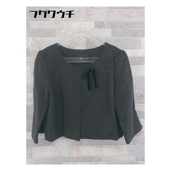 管理番号： 110331000688120210417ベースW149/大付属品： ブローチ素材： 画像参照色： ブラックサイズ： 表記なし梱包サイズ： 通常採寸サイズ： 着丈：約36cm　肩幅：約35cm　身幅：約45cm　袖丈：約38.5cm