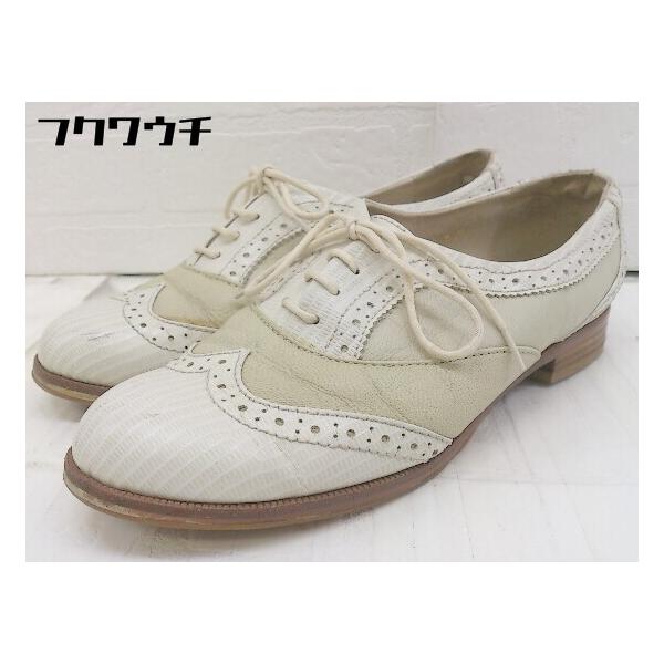 管理番号： 110421000107520210511ベースS133/成付属品： 無素材： レザー系/ラバーソール後付け有り色： ベージュ系サイズ： サイズ23cm梱包サイズ： 通常採寸サイズ： 底長：約24.5cm　底甲幅：約9cm　ヒー...