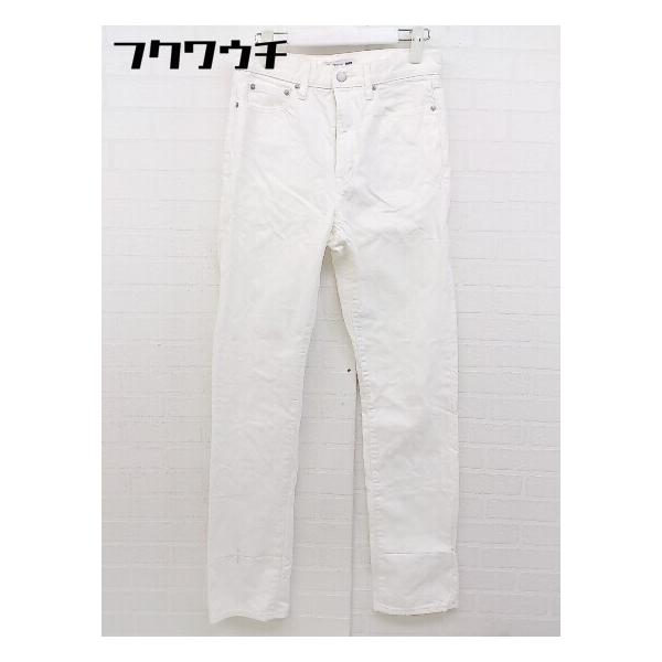 管理番号： 110518000438720210531ベースW448/成付属品： 無<br/>裾部分に汚れ有り。素材： 画像参照色： ホワイトサイズ： サイズ25梱包サイズ： 通常採寸サイズ： 股上：約29cm　股下：約84cm...