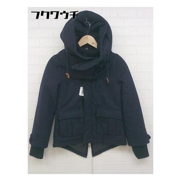 管理番号： 110524000560620210604ベースW450/成付属品： 無<br/>フードは取り外し可能です<br/>背面右側に汚れ有り。素材： 画像参照色： ネイビー系サイズ： サイズS梱包サイズ： 大採...