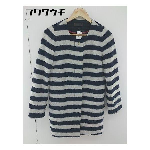 管理番号： 110623000620720210709ベースW831/菅付属品： 無素材： 画像参照色： グレー ネイビーサイズ： サイズ2梱包サイズ： 大採寸サイズ： 着丈：約80cm　肩幅：約34cm　身幅：約50cm　袖丈：約64cm