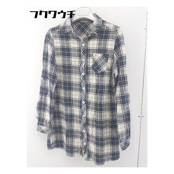 管理番号： 110713000435520210804ベースW44/長付属品： 無　　　　 全体的に毛羽立ちあり。素材： 画像参照色： アイボリー ネイビー ブラウン系サイズ： サイズ3梱包サイズ： 通常採寸サイズ： 着丈：約73cm　肩幅...