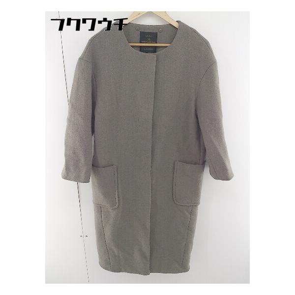 管理番号： 110727000144320210812ベースW411/大付属品： 無　　　　 首まわりの付属品が欠品しています。素材： 画像参照色： ダークグレー系サイズ： サイズ36梱包サイズ： 大採寸サイズ： 着丈：約100cm　肩幅：...