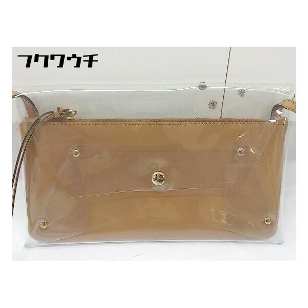 管理番号： 110819000223720241016ベースB15/長付属品： 無<br>やや擦れ感あり素材： ビニール系 レザー系色： クリア ブラウン系サイズ： 0梱包サイズ： 通常付属品： 無<br>やや擦れ感...