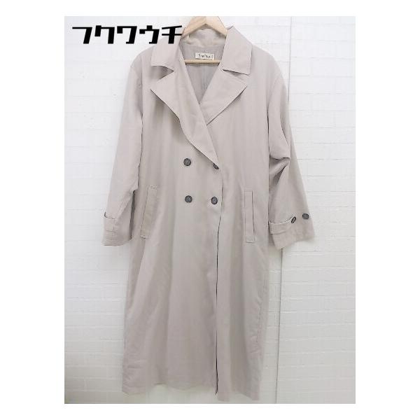 管理番号： 111015001043520211021ベースW617/成付属品： ウエストリボン　　　　 全体的に汚れ有り。素材： 画像参照色： ベージュ系サイズ： サイズF梱包サイズ： 大採寸サイズ： 着丈：約117.5cm　肩幅：約50...