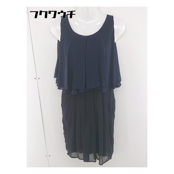 管理番号： 111022001657220211028ベースW83/長<br>付属品： 無<br>　　　　 背面右肩付近に汚れのようなものあり<br>素材： 画像参照<br>色： ネイビー ブ...