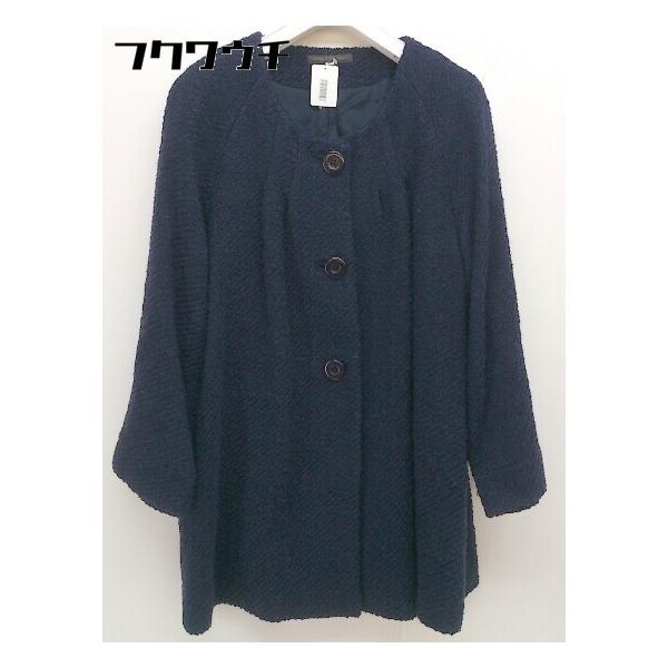 管理番号： 111210000159320211216ベースW21/李付属品： 替えボタン1個　　　　 所々に毛玉あり。素材： 画像参照色： ネイビー系サイズ： サイズ38梱包サイズ： 通常採寸サイズ： 着丈：約70cm　肩幅：-cm　身幅...