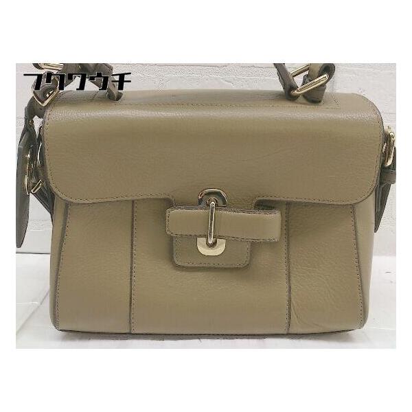 管理番号： 120104000029920241018ベースB96/成付属品： 無<br>ショルダーベルトは取り外し可能です。素材： レザー系色： ベージュ系サイズ： 0梱包サイズ： 通常付属品： 無<br>ショルダ...