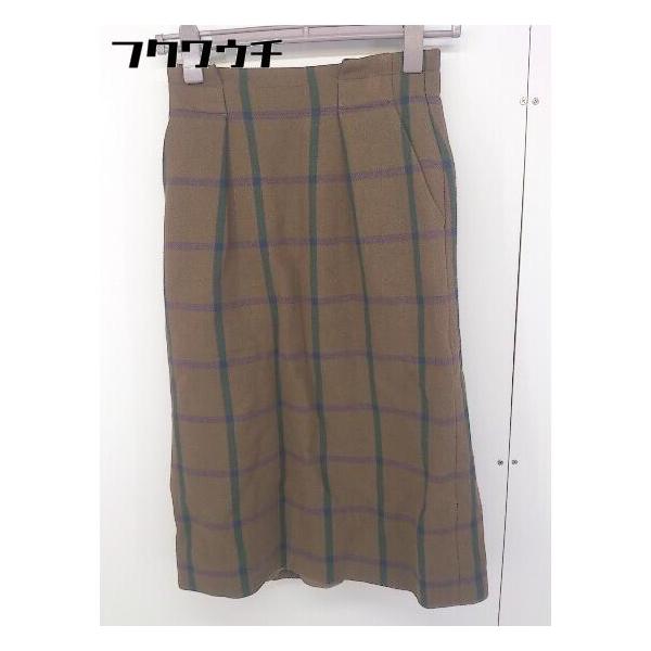 管理番号： 120118000261020220125ベースW755/成付属品： 無　　　　 裏地が裾から若干見えてしまっています。素材： 画像参照色： ブラウン系サイズ： サイズS梱包サイズ： 通常採寸サイズ： 総丈：約72cm　ウエスト...