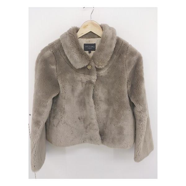 管理番号： 120304000009520220323ベースW166/長付属品： 無　　　　 襟部分に汚れのようなものあり。素材： 画像参照色： ブラウンサイズ： サイズ0梱包サイズ： 通常採寸サイズ： 着丈：約50cm　肩幅：約35cm　...