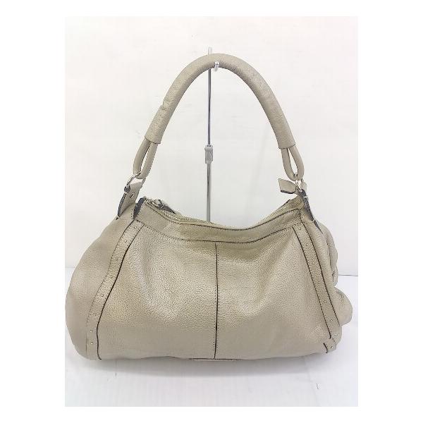 管理番号： 120322000625120241018ベースB969/菅付属品： 保存袋<br>全体的に汚れあり。<br>フチ所々にダメージあり。素材： レザー系色： ゴールドサイズ： 0梱包サイズ： 通常付属品： ...