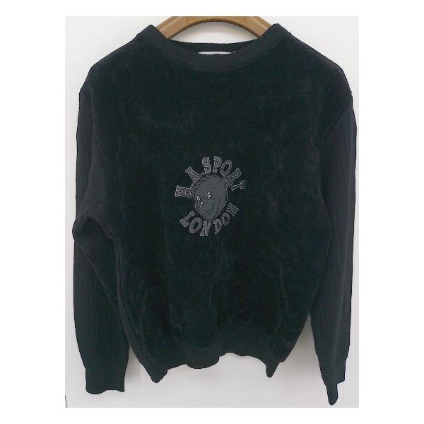 管理番号： 120331000849320220405ベースW181/長付属品： 無　　　　 全体的に毛玉あり。素材： 画像参照色： ブラックサイズ： サイズM梱包サイズ： 通常採寸サイズ： 着丈：約55cm　肩幅：約44cm　身幅：約50...