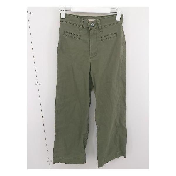 管理番号： 120502000031620220523ベースW31/山付属品： 無　　　　 背面左上部に汚れあり。素材： 画像参照色： カーキサイズ： サイズ23梱包サイズ： 通常採寸サイズ： 股上：約27cm　股下：約61cm　ウエスト：...