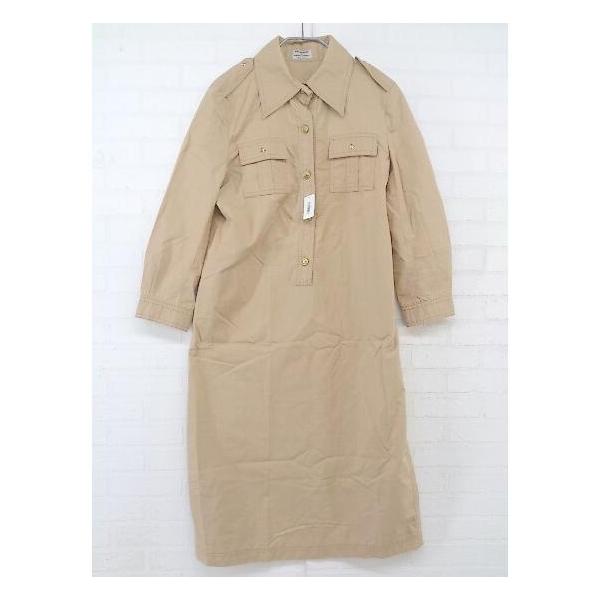 管理番号： 120610000958820220623ベースW393/菅<br>付属品： 無<br>　　　　 襟に汚れあり。<br>素材： 画像参照<br>色： ベージュ<br>サ...