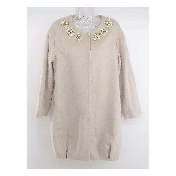 管理番号： 120706000119320220905ベースW5/石付属品： 無素材： 画像参照色： ベージュサイズ： サイズ38梱包サイズ： 通常採寸サイズ： 着丈：約86cm　肩幅：約50cm　身幅：約49cm　袖丈：約51cm