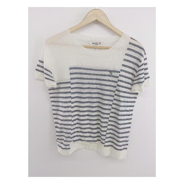 管理番号： 120902000143420220927ベースW12/川付属品： 無素材： 画像参照色： ホワイト系 ネイビー系サイズ： サイズ2梱包サイズ： 通常採寸サイズ： 着丈：約52cm　肩幅：約46cm　身幅：約52cm　袖丈：約15cm