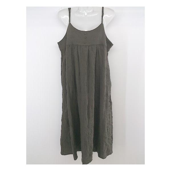 管理番号： 120913000472120230224ベースW21/川付属品： 無　　　　 肩ひもは調節可能です。素材： 画像参照色： チャコールグレー系サイズ： サイズL梱包サイズ： 通常採寸サイズ： 総丈：約118cm　肩幅：-cm　身...