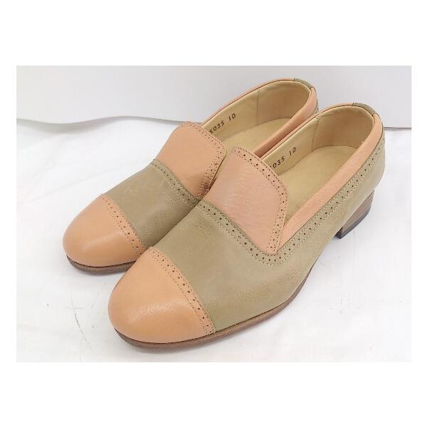 管理番号： 120920000545020230224ベースS383/成付属品： 無素材： レザー/レザーソール色： ベージュ系サイズ： サイズ5梱包サイズ： 通常採寸サイズ： 底長：約23.5cm　底甲幅：約8.5cm　ヒール：約3cm