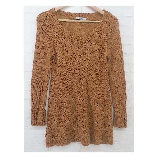 管理番号： 120920000629720230324ベースW31/由付属品： 無　　　　 多少の毛羽立ちあり。素材： 画像参照色： ブラウンサイズ： サイズM梱包サイズ： 通常採寸サイズ： 着丈：約68.5cm　肩幅：約40cm　身幅：約...