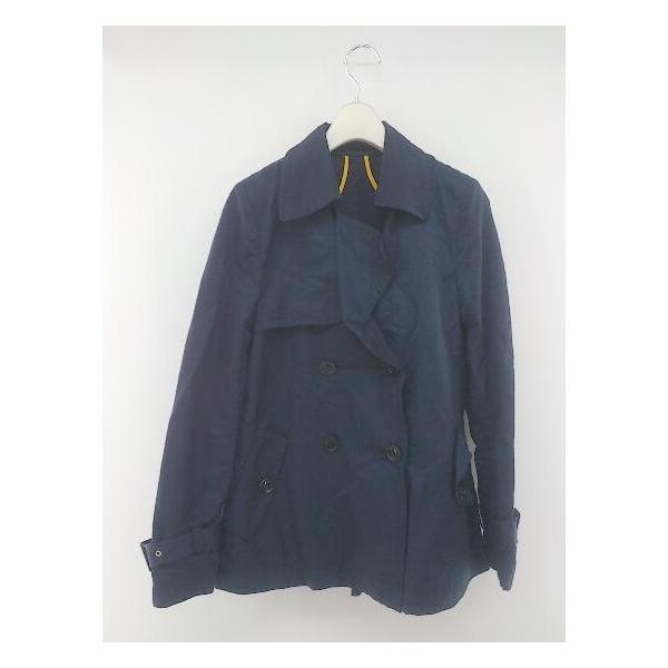 管理番号： 121007000181720230414ベースW590/菅付属品： 無　　　　 所々に汚れあり。素材： 画像参照色： ネイビーサイズ： サイズ38梱包サイズ： 通常採寸サイズ： 着丈：約63cm　肩幅：約37cm　身幅：約48...