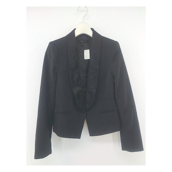 管理番号： 121024000581220230414ベースW47/由付属品： 無　　　　 繊維のような毛の付着あり。素材： 画像参照色： ブラックサイズ： サイズ38梱包サイズ： 通常採寸サイズ： 着丈：約45.5cm　肩幅：約35cm　...