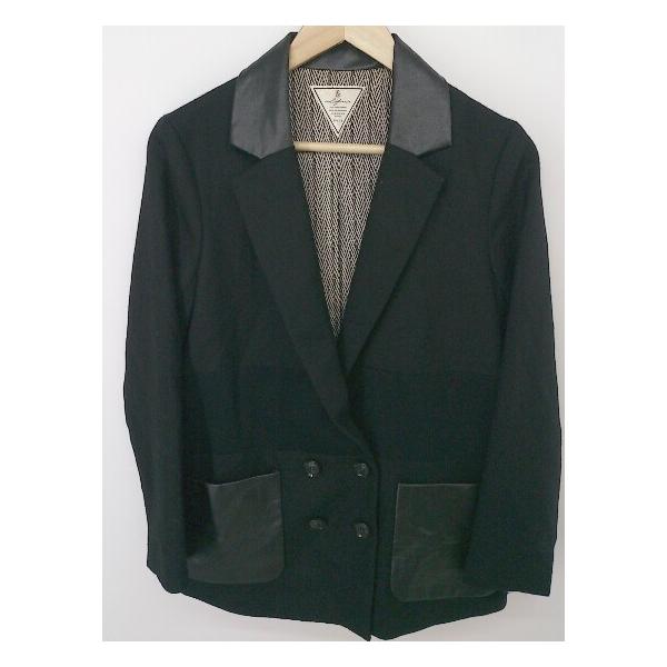 管理番号： 121103000345220230421ベースW47/川付属品： 無　　　　 首元に汚れあり。素材： 画像参照色： ブラックサイズ： サイズM梱包サイズ： 通常採寸サイズ： 着丈：約73cm　肩幅：約40cm　身幅：約52cm...