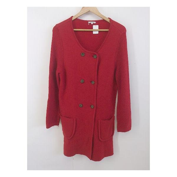 管理番号： 121123000789220230519ベースW615/菅付属品： 無　　　　 所々に毛玉あり。素材： 画像参照色： レッドサイズ： サイズ5梱包サイズ： 通常採寸サイズ： 着丈：約90cm　肩幅：約40cm　身幅：約49cm...