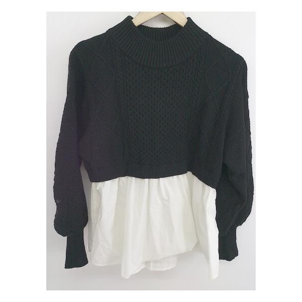 管理番号： 121228000083320240603ベースW77/由付属品： 無<br>繊維のような毛の付着あり。素材： 画像参照色： ブラック ホワイト系サイズ： サイズFR梱包サイズ： 通常付属品： 無<br>...