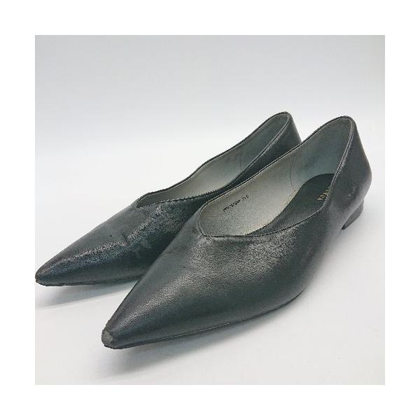 管理番号： 130126002539020240603ベースS/IY付属品： 無<br>つま先に傷あり。素材： 合成皮革/合成底ソール色： ブラックサイズ： 24.0ｃｍ梱包サイズ： 通常付属品： 無<br>つま先に...