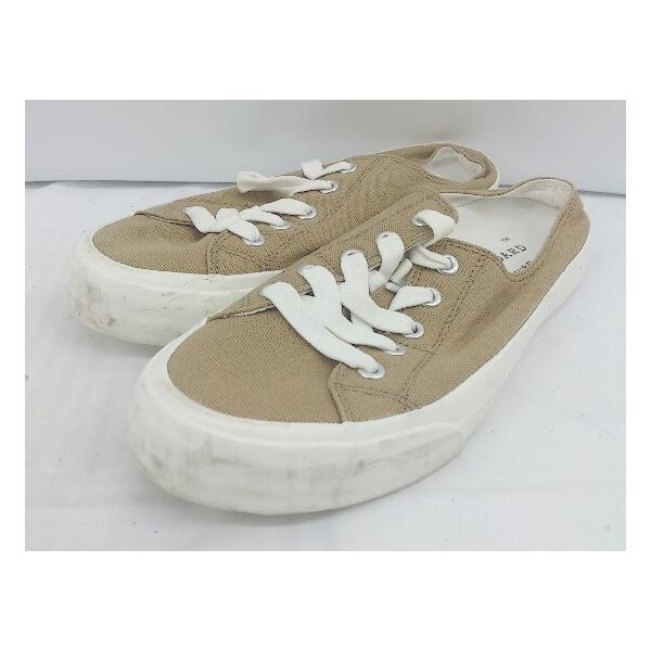 管理番号： 130314001817120240604ベースS340/長EX付属品： 無<br>ソール部分に汚れあり。<br>アウトソールに擦り減りあり。素材： キャンバス系/ラバーソール色： ベージュサイズ： サイ...