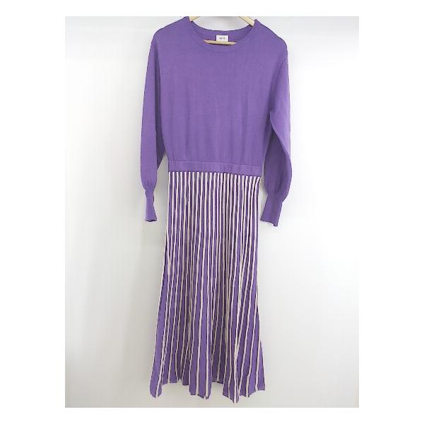 管理番号： 130320000477920240604ベースW674/長EX付属品： 無<br>やや使用感あり。<br>前の持ち主が使用した際についた匂いの付着あり。素材： 画像参照色： パープル オフホワイト系サイ...