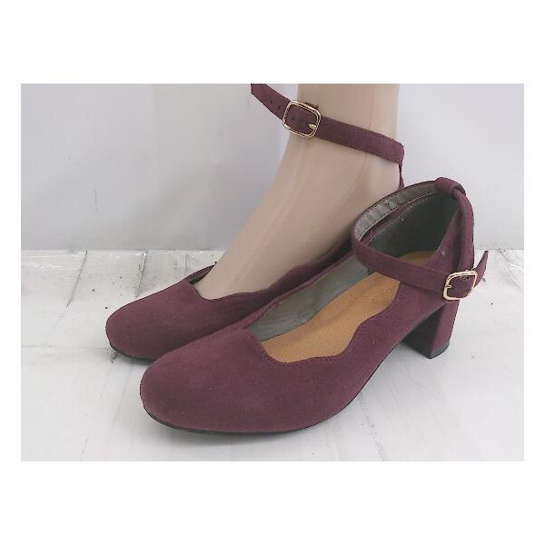 管理番号： 130401000895720231227ベースS356/長付属品： 無<br>全体的に擦れ感あり。<br>トップリフトに擦り減りあり。素材： スウェード系/ラバーソール色： バーガンディ系サイズ： サイ...