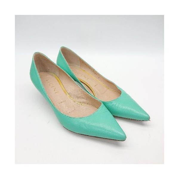 管理番号： 130412003298920240604ベースS/UN付属品： 無<br>全体的に使用感あり。素材： レザー系/ラバー系ソール色： グリーンサイズ： サイズ34 1/2梱包サイズ： 通常付属品： 無<br&g...