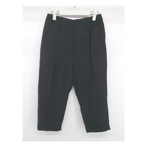 管理番号： 130516001053120240604ベースW12/大付属品： 無<br>ウエスト付近に小汚れあり。<br>多少の毛羽立ちあり。素材： 画像参照色： ブラックサイズ： サイズS梱包サイズ： 通常付属品...