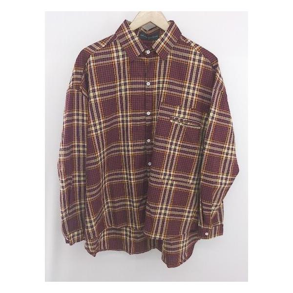 管理番号： 130704000551420230920ベースW208/由付属品： 無<br>多少の毛玉あり素材： 画像参照色： ワインレッド イエロー系サイズ： サイズL梱包サイズ： 通常付属品： 無<br>多少の毛...