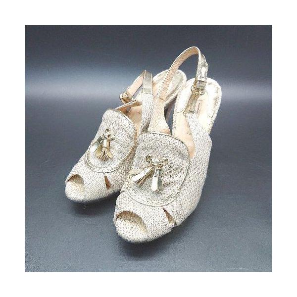 管理番号： 130726002977220230928ベースS/AS付属品： 無<br>全体的に使用感あり素材： 布系/ラバーソール色： ゴールド クリームサイズ： サイズ35梱包サイズ： 通常付属品： 無<br>全...