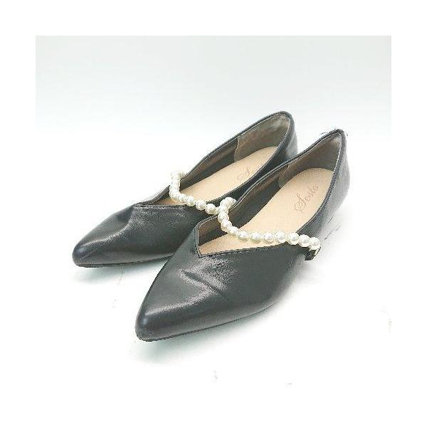 管理番号： 130816004409420231002ベースS/AS付属品： 無<br>ソール部分使用感あり、踵部分破れ素材： レザー系/ラバーソール色： ブラックサイズ： サイズ24.5梱包サイズ： 通常付属品： 無<b...