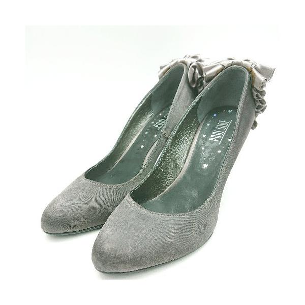 管理番号： 140402000106820240515ベースS/N付属品： 無<br>表面に色褪せ感や擦れあり。リボンに汚れあり。素材： 布系/プラスチック系ソール-色： ダークグレーサイズ： サイズ22.5梱包サイズ： 通常付...