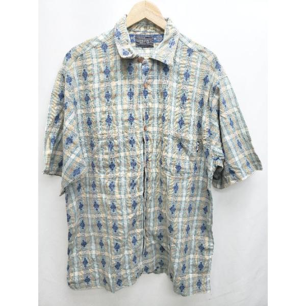 管理番号： 140529001233420240621ベースW78/辻付属品： 無<br>使用感のある商品です。素材： 画像参照色： ライトブルー マルチサイズ： サイズXLARGE梱包サイズ： 通常付属品： 無<br&g...