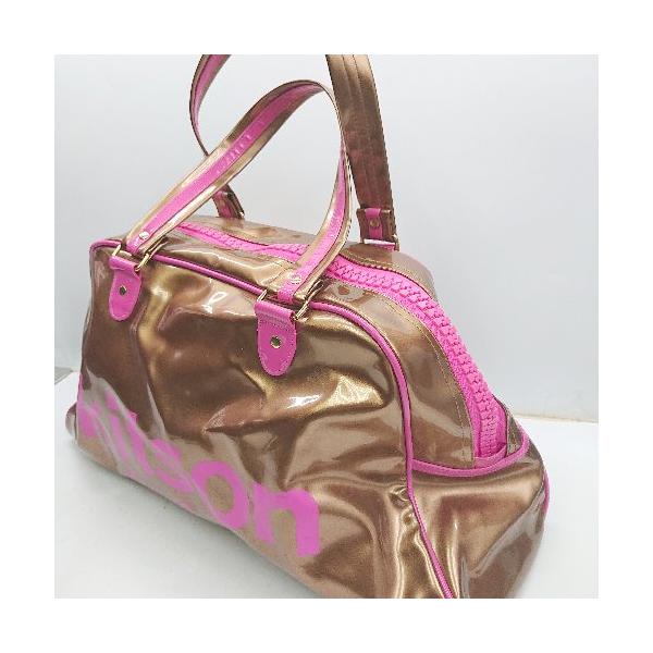 管理番号： 140806004645420240920ベースB/Y付属品： 新品タグ付属<br>内側生地破れ マチ部分傷あり素材： エナメル系色： ブラウン ピンクサイズ： 0梱包サイズ： 大付属品： 新品タグ付属<br&...