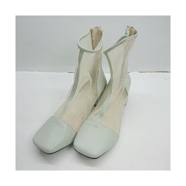 管理番号： 140806006679720240829ベースS/NY付属品： 無<br>ソール部分に汚れあり。素材： レザ−系/ラバー系ソール-色： ミントグリーンサイズ： サイズF梱包サイズ： 大付属品： 無<br&gt...